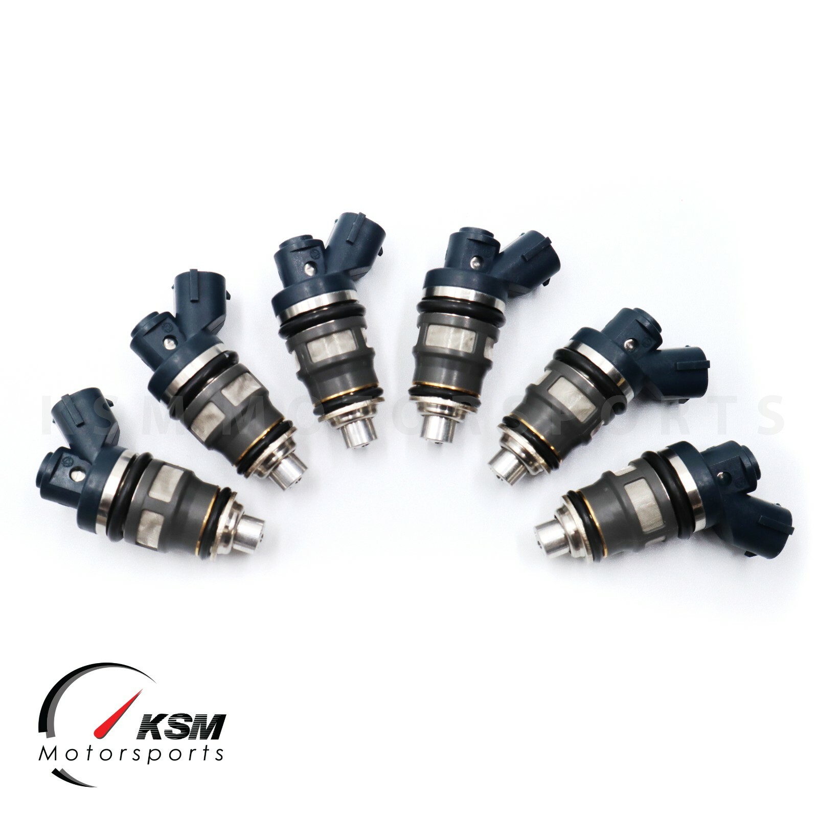 6 x 800cc FUEL INJECTORS For TOYOTA SUPRA JZA70 1JZGTE 1JZ SIDE FEED ...