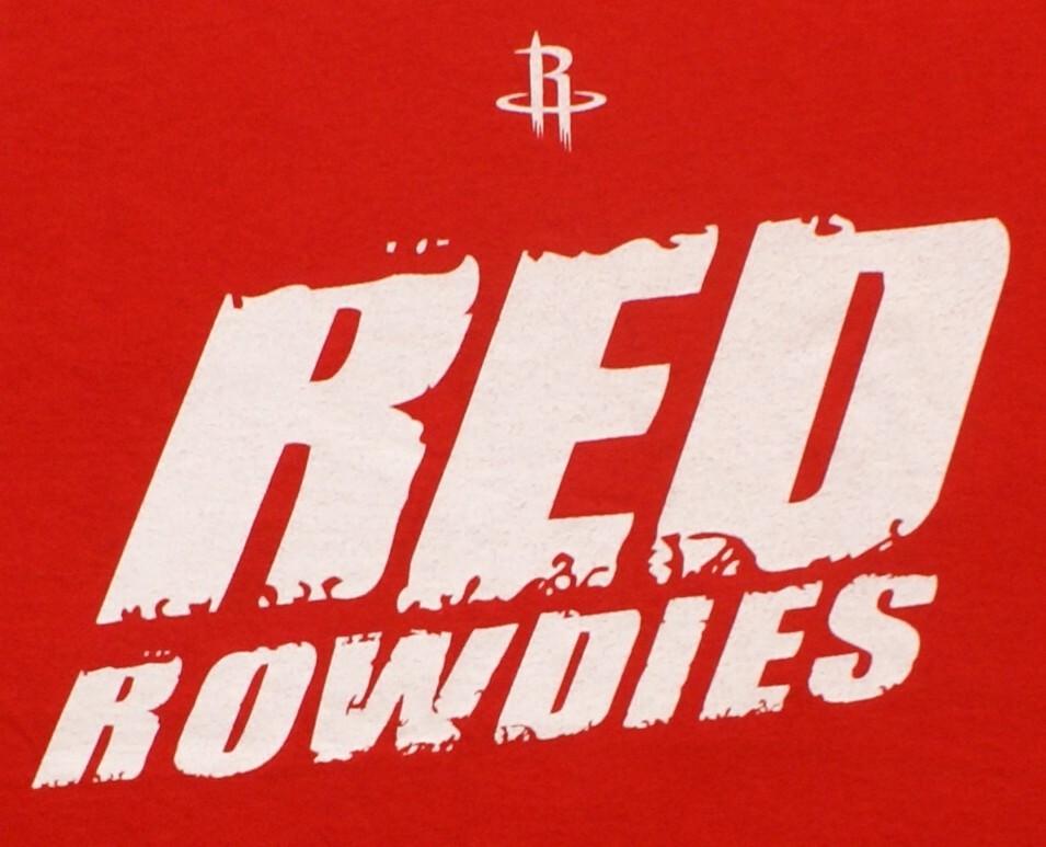 HOUSTON ROCKETS RED ROWDIES T-SHIRT, NBA, ADULT SIZE XL | eBay