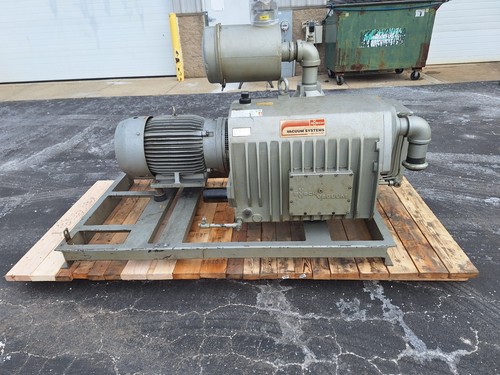 BUSCH R5 RC0630 Rotary Vacuum pump, 490 CFM, 25HP Motor, 15Torr, (Save ...