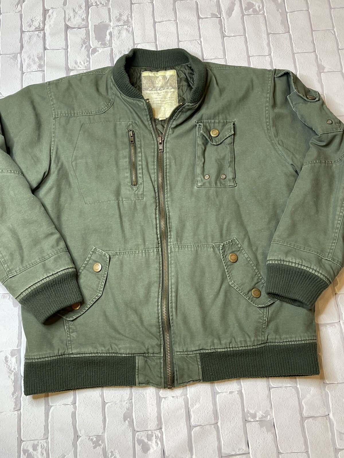 Vintage Rothco Mens CWU-99E Enhanced Flight Jacket Bo… - Gem