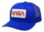 Black NASA Worm Logo Insignia Structured Space 3d Mesh Trucker Baseball ...
