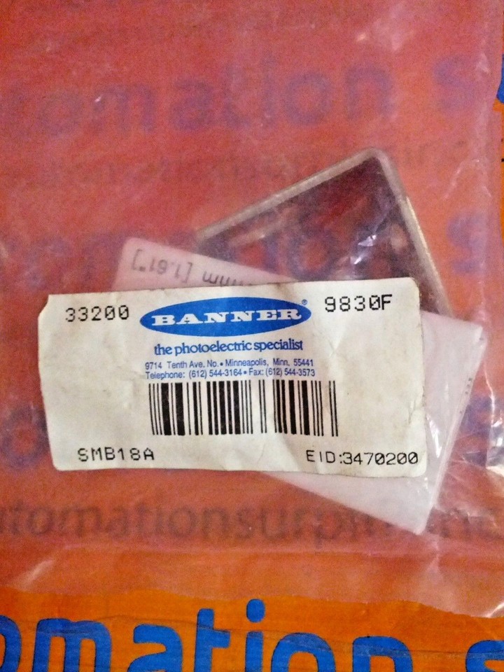 BANNER SMB18A MOUNTING BRACKET NEW!! | eBay