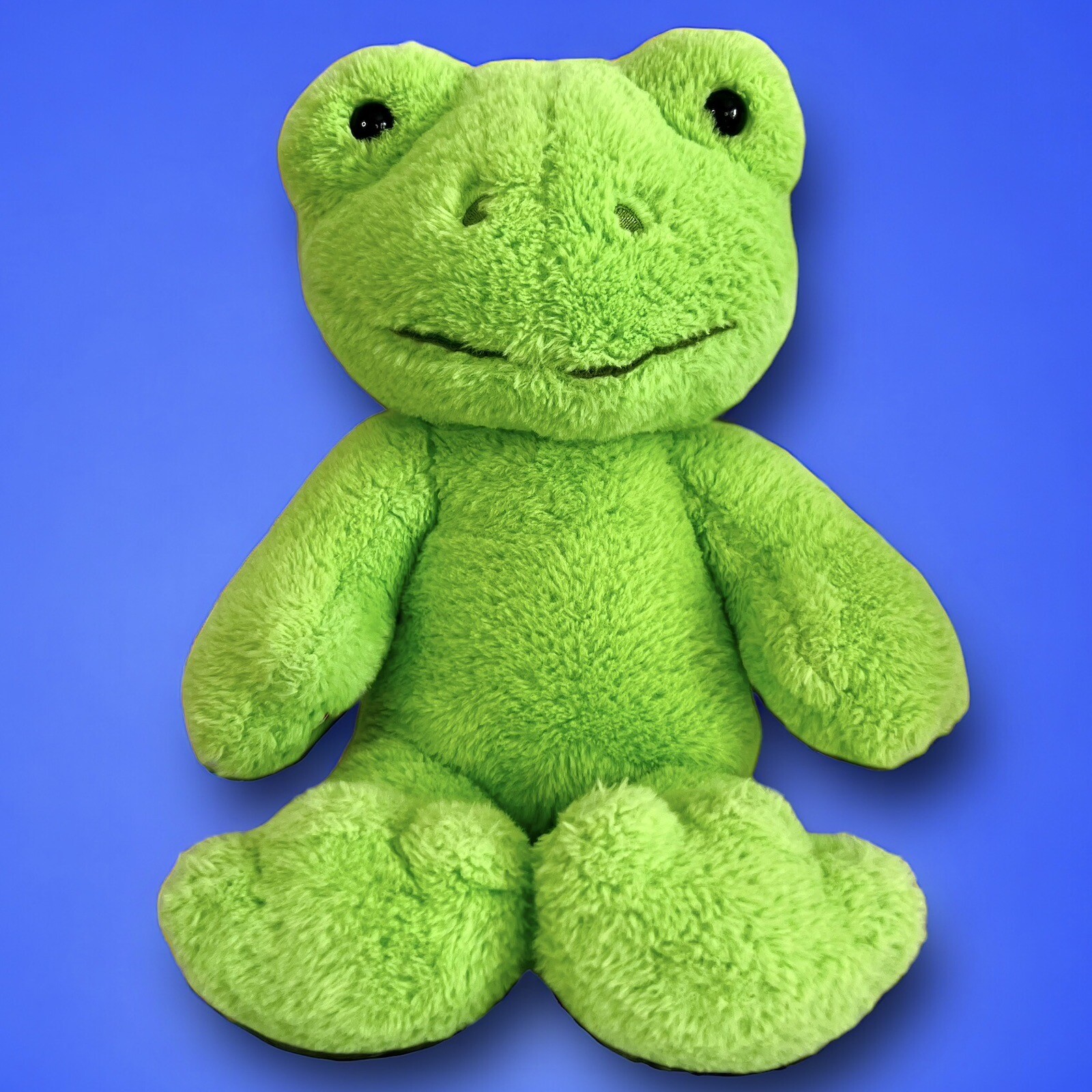 Build A Bear Frog Green Frog 16” Plush Stuffed Animal Clean 2022 BAB ...