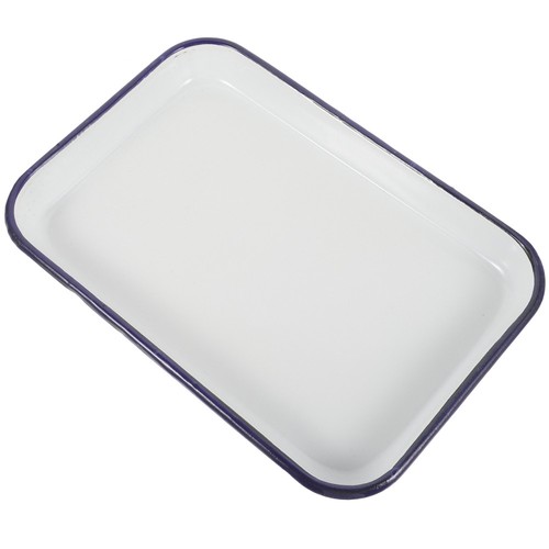Enamel Square Plate Baked Pan Enamelled Kitchenware Baking Coated | eBay