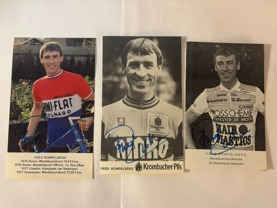 6 Handsignierte Autogrammkarten , FRED ROMPELBERG , Radsport | eBay