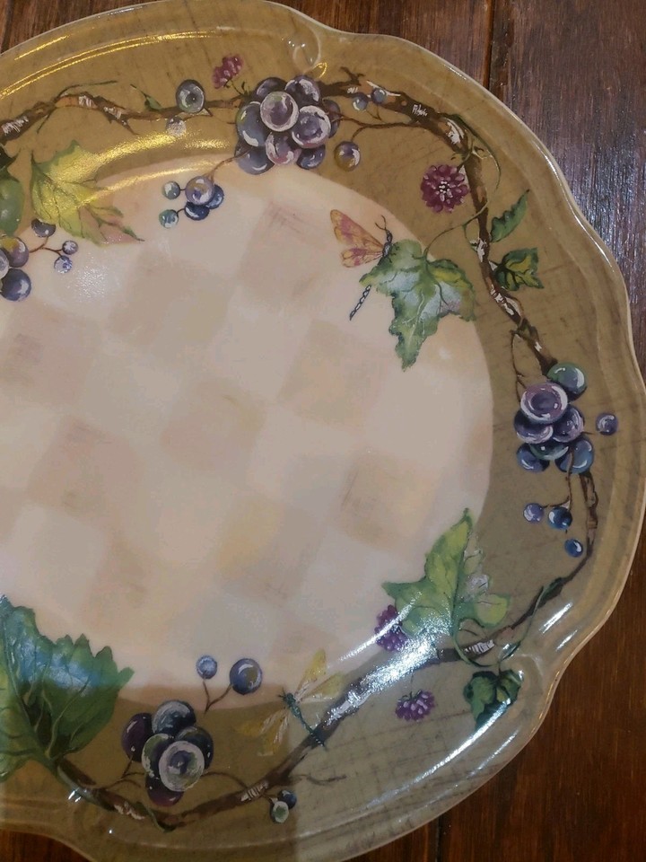 Tracy Porter The Claret Collection Floral Berries Designer Plate 11 ...