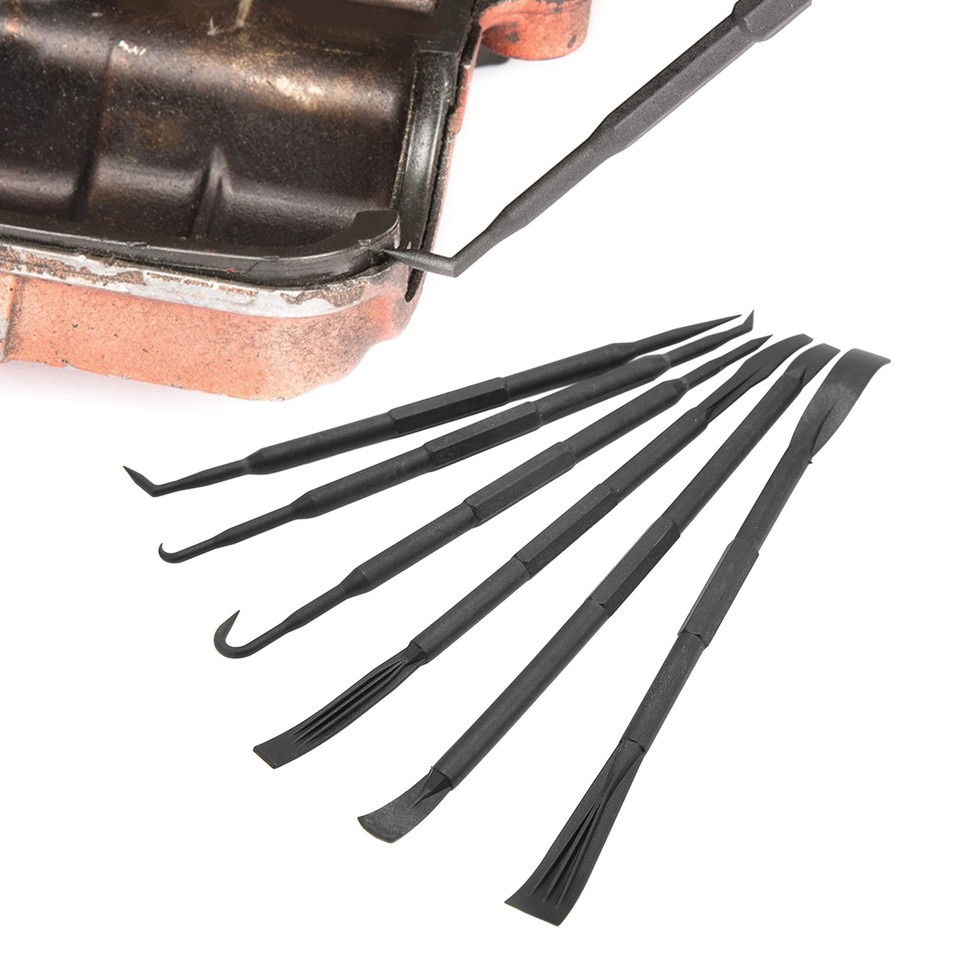 Dual End Pry Hook 6PCS Set Non Marring Pick And Pry Bar Set ABS Intoner ...