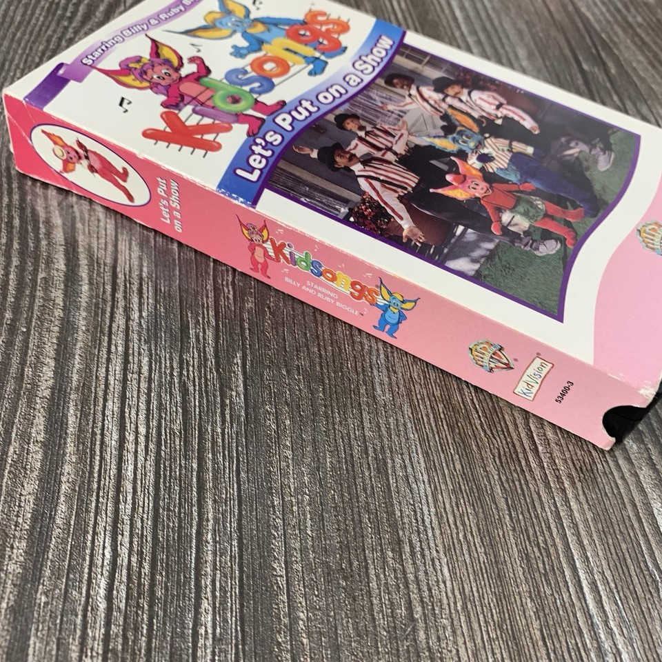 Kidsongs Let’s Put On A Show VHS Tape 1995 Starring Billy & Ruby Biggle ...