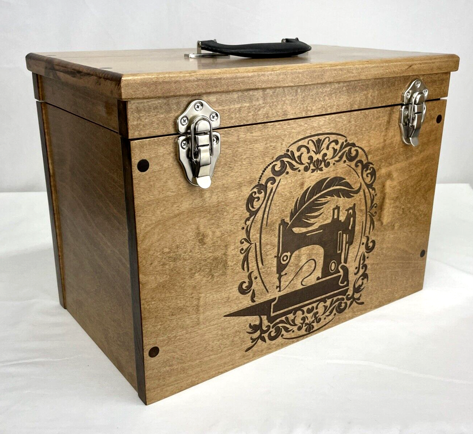 Custom Artisan Handcrafted Wood Singer Featherweight Sewing Machine ...