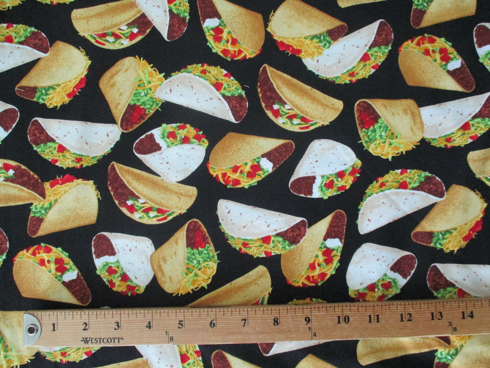 Realistic Taco Tacos Deluxe Snacks Food Cotton Fabric FQ | eBay