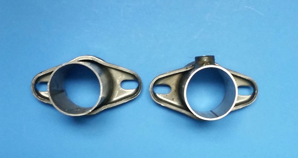 2.5" Ball Header To 2.5" OD Exhaust Pipe 2 Bolt Socket Collector With ...