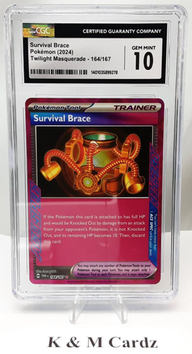 Pokemon - Survival Brace - 164/167 - Graded - CGC 10 | eBay