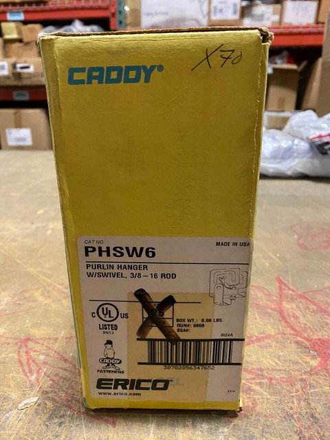 ERICO Caddy PHSW6 Multi-flange Beam Clamp W/swivel 3/8-16 Rod for sale ...