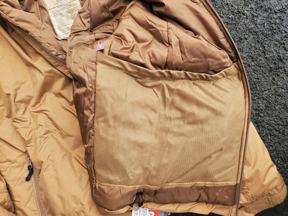 PCU Level 7 ECW Parka PrimaLoft Cold Weather Coyote RUNS BIG !! | eBay