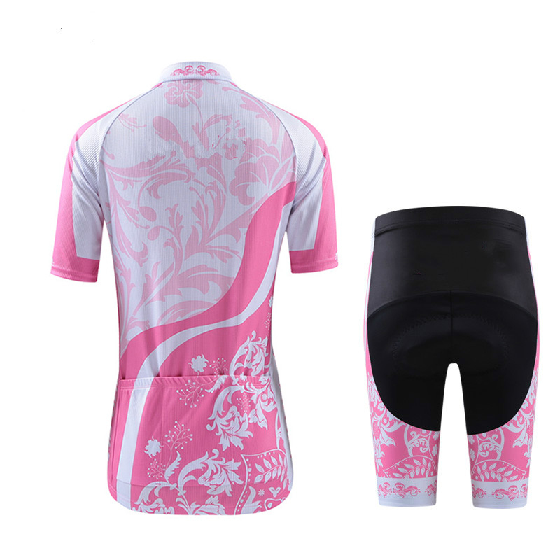 Women's Cycling Bike Jersey and Padded Shorts Kit Pink Twigs Cycling ...