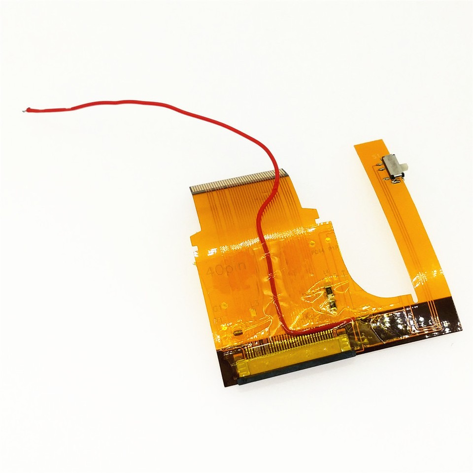 40 Pin Backlight Adapter Brightness Switch Ribbon Cable For Game Boy ...