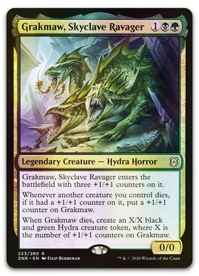 Grakmaw, Skyclave Ravager #223 (Foil) (NM) Zendikar Rising ZNR Magic ...