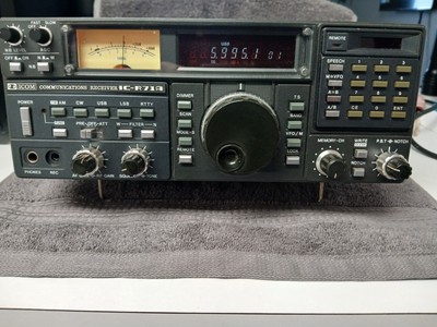 ICOM IC R71E HF Shortwave Receiver AM-SSB-SW-01-30mhz Used. Power Cord ...