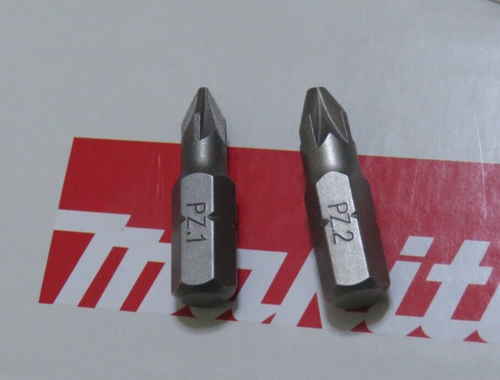 S2 PZ2 & PZ1 25MM POZIDRIVE 1/4" HEX SCREWDRIVER BITS SPLIT FROM MAKITA ...
