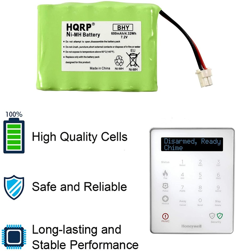 Battery for Honeywell Intrusion 8DLLKP500 8DLWLTP100 WLTP100 LKP500 ...