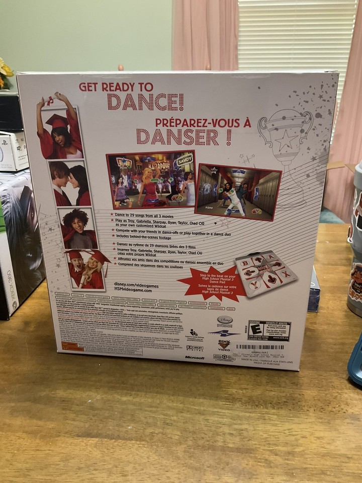 High School Musical 3 Dance Senior Year Mat Controller & Game Xbox 360 ...