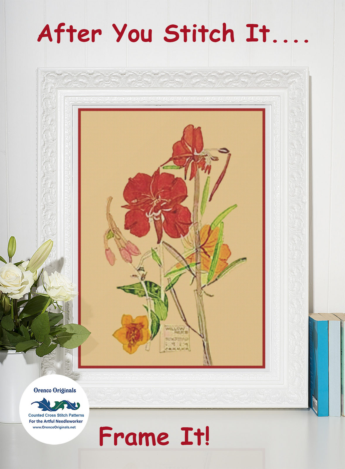 Voysey Callum Flowers Art Nouveau Counted Cross Stitch Chart Pattern | eBay