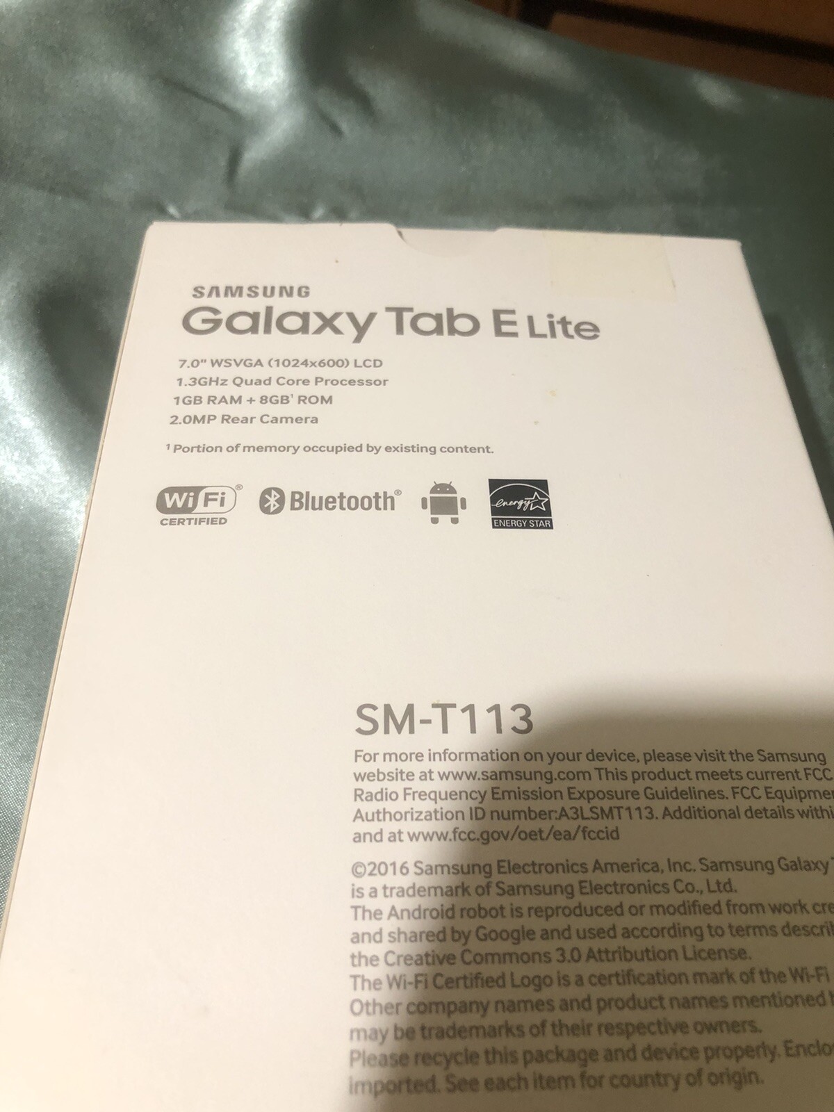 Samsung Galaxy Tab E Lite SM-T113 8GB, Wi-Fi, 7in - Black for sale ...