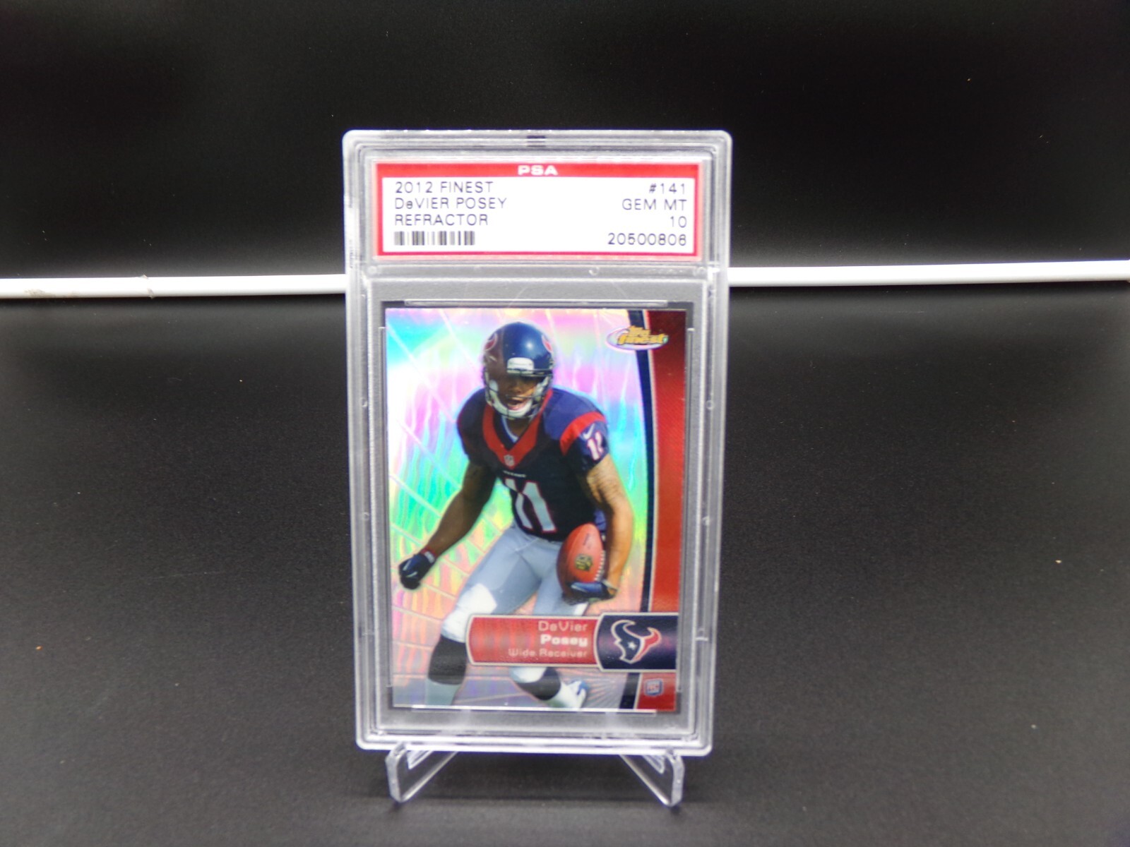 2012 Topps Finest Gold Refractor DeVier Posey RC #141 PSA 10 MINT POP 1 ...