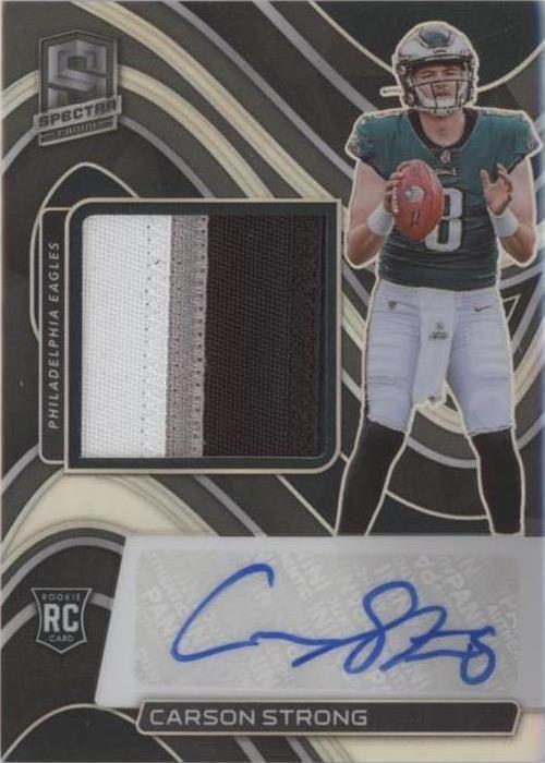 2022 Panini Spectra - Rookie Patch Autographs Carson Strong #242 /125 ...
