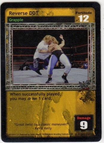 WWE: Reverse DDT [Played] card type Grapple Raw Deal Wrestling WWF | eBay