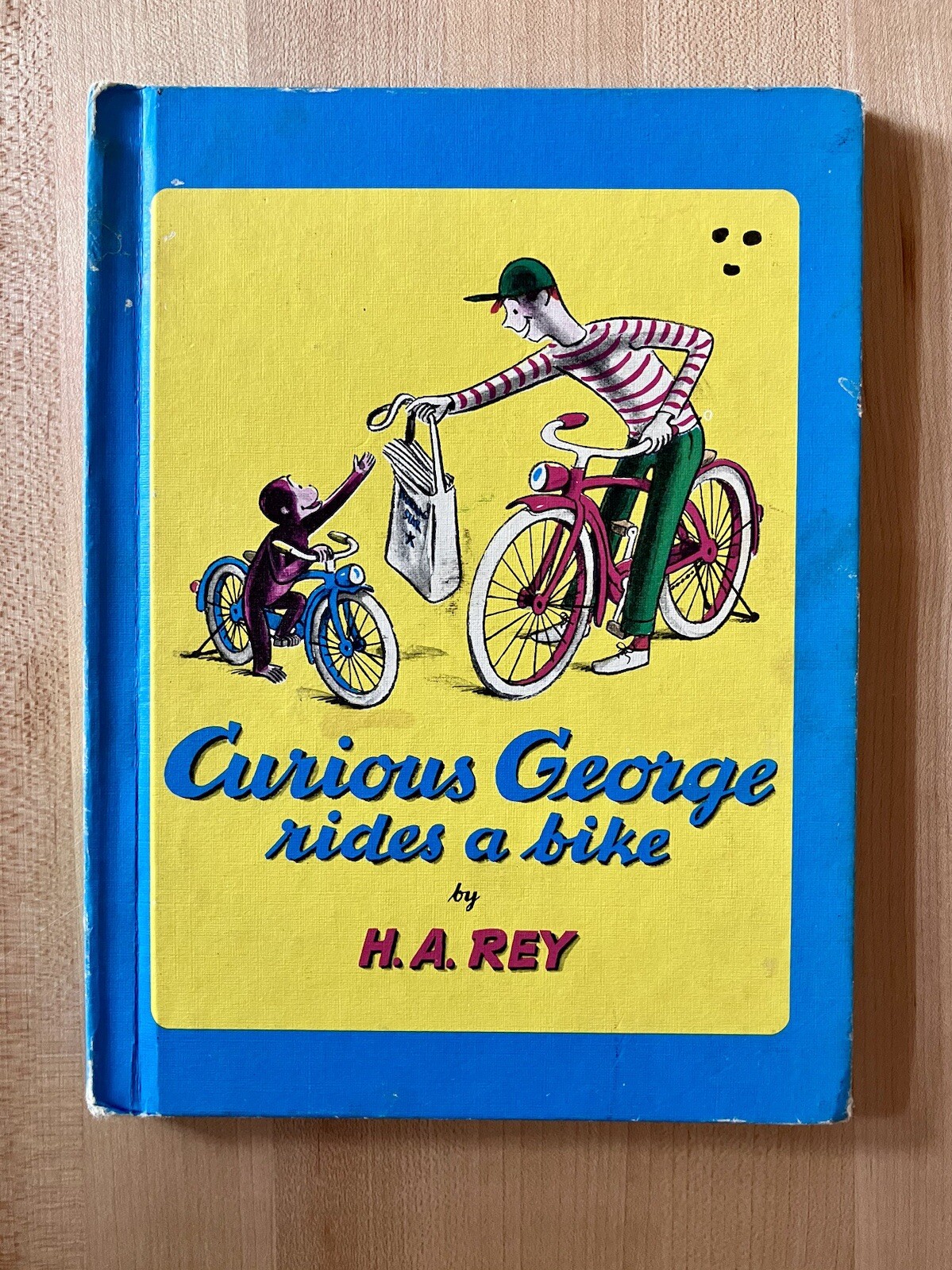 Curious George Rides A Bike By Rey 1952 Hardcover Reinforced Edition | eBay