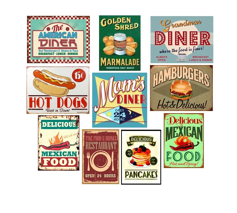 Retro Diner Signs
