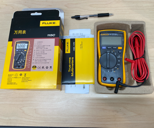 Fluke 115C Digital Multimeter True RMS 600V CAT III 10A Resistance ...