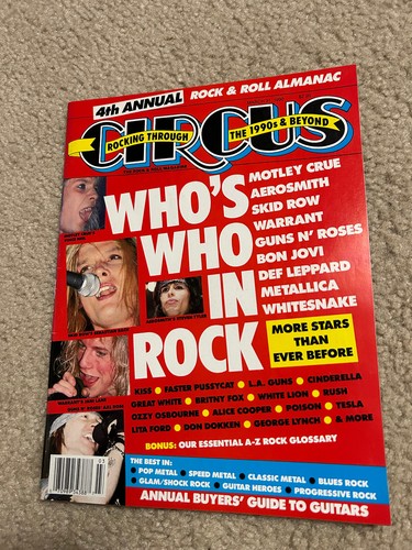 Circus Magazine March 31 1990 Steven Tyler & Sebastian Bach vintage ...