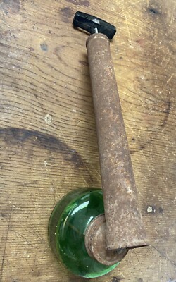 Vintage Bug Sprayer Rusty Tin and Green Glass Insect 1950’s, Vintage ...