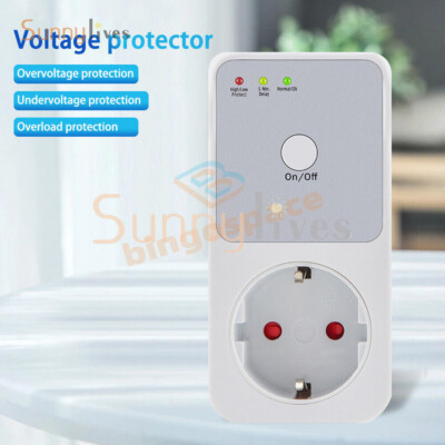 Automatic Voltage Protector AC 220V Power Surge Safe Protector Socket ...