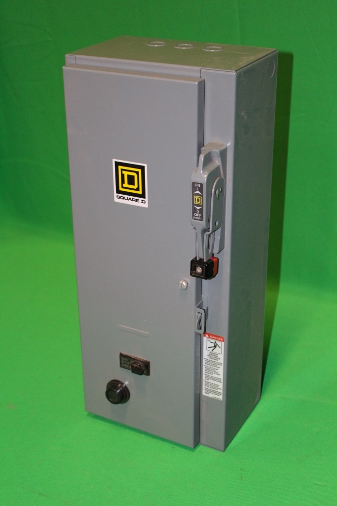 Square D Size 0 FVNR Combination Starter Circuit Breaker Disconnect N-1 ...