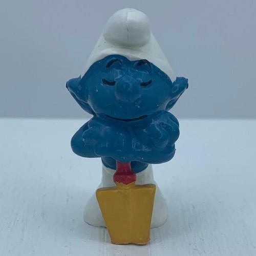Smurfs 20043 Digger Smurf Small Shovel Variant Vtg Figure Bully PVC ...