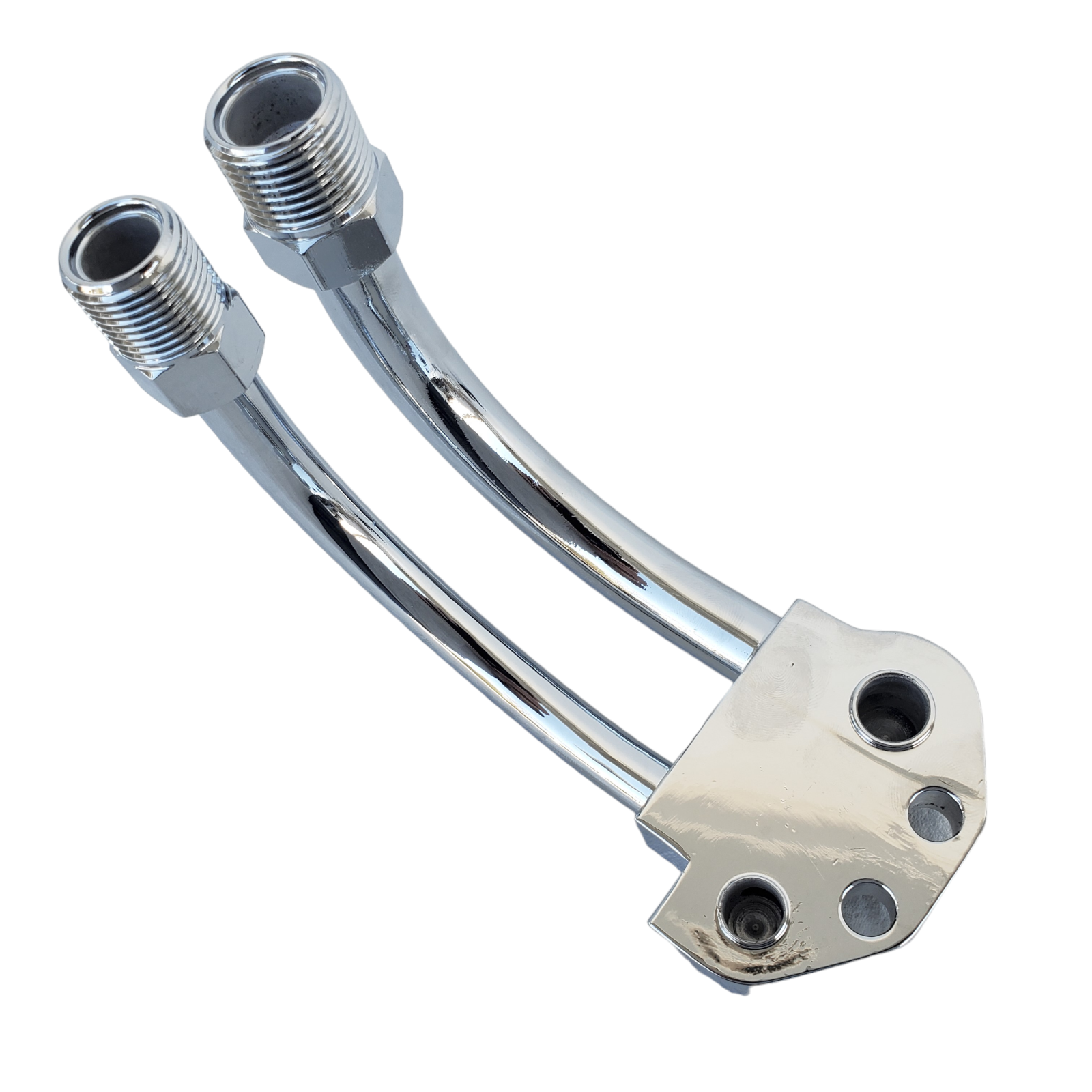 Chrome Aluminum Curved Manifold Sanden Mini 7176 SD-7 AC Air Compressor