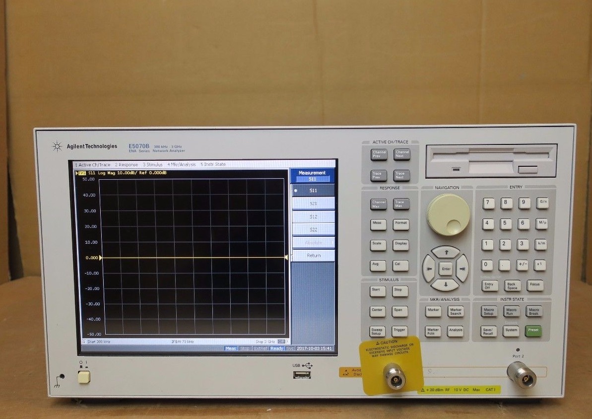 Agilent E5070B ENA RF Component Tester Network Analyzer 300 kHz to 3GHz ...