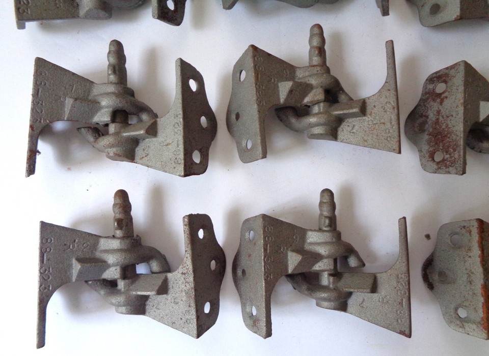 ANTIQUE ACME CAST IRON SHUTTER HINGES 20 SETS FOR 5 WINDOWS BUTTERFLY ...