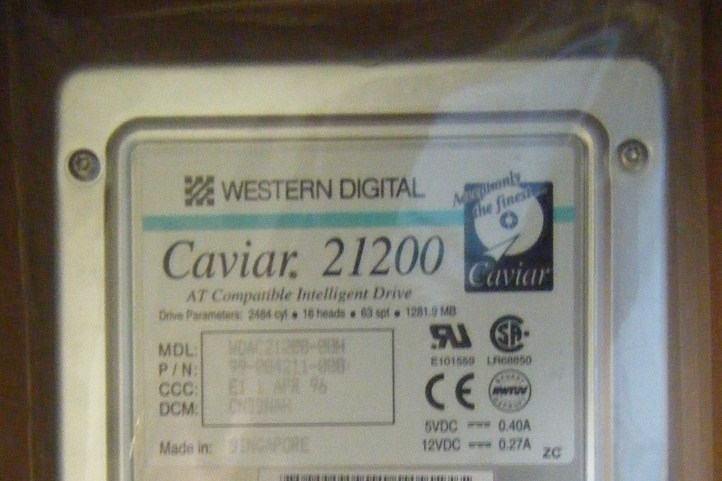 Western Digital Caviar 21200 WDAC21200-00H 1.3 GB Hard Drive HDD IDE | eBay
