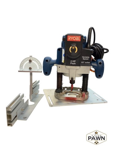 Ryobi 2HP Peak 10 Amp Corded Plunge Router - Model: RE180PL1 w/ Extr ...
