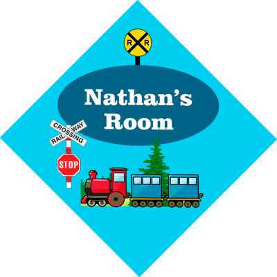 TRAIN ROOM SIGN add name | eBay