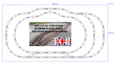 GARDEN G SCALE 45mm GAUGE RAIL PLASTIC RAILWAY TRACK LAYOUT BATTERY ...