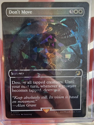 MTG | Don't Move REX 0027 | Borderless FOIL | Emblem | Sorcery | eBay