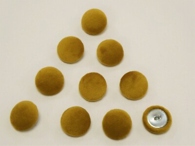 10 x Upholstery Buttons in MUSTARD GOLD - Plush Velvet (Size: 25mm) | eBay
