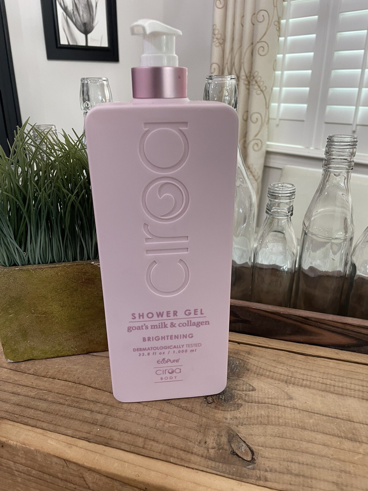 Ciroa Body Shower Gel Wash Pink Rose & Goat's Milk Repair & Moisturize ...