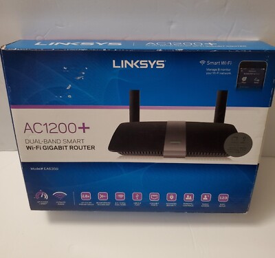 Linksys EA6350 AC1200 Dual Band Wireless Router- Black 800265806634 | eBay