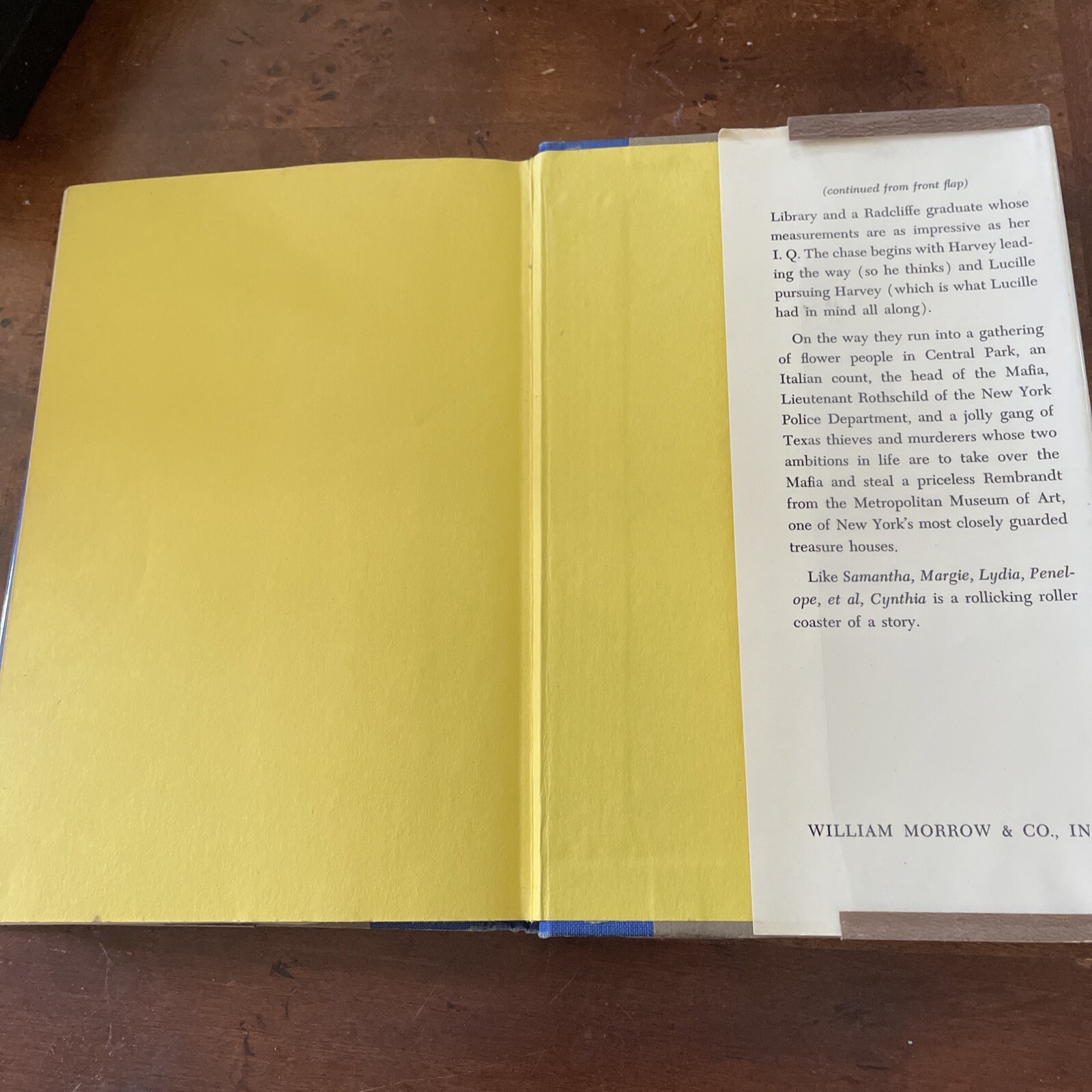 E V Cunningham Cynthia 1st Edition 1968 Very Good Ex-Library Ships ...